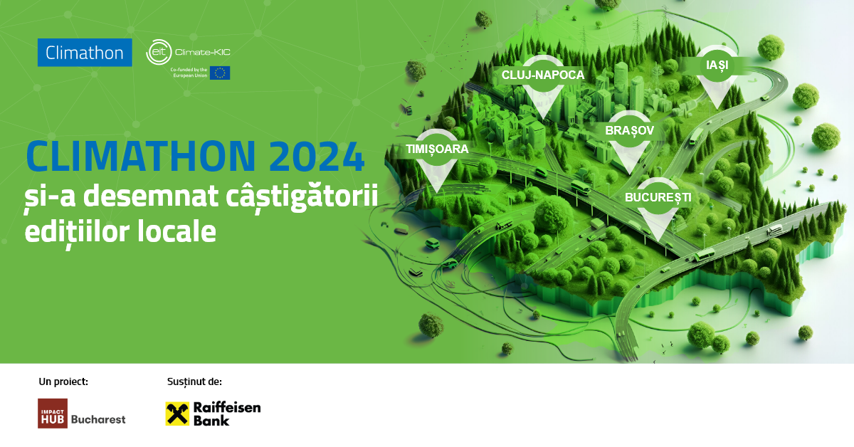 Ce soluții propun câștigătorii Climathon 2024 pentru orașe mai verzi - Platformă media dedicată ...